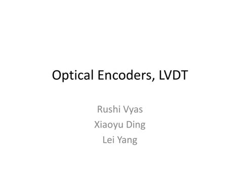 absolute optical encoder