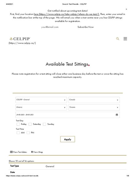 Search Test Results Celpip Pdf World Wide Web Internet And Web