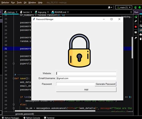 github nasim mahmud password manager using tkinter