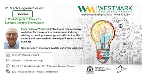 Limited Spaces Available For This Ip Workshop In Broome Thursday 2 November 2023 Theres Also
