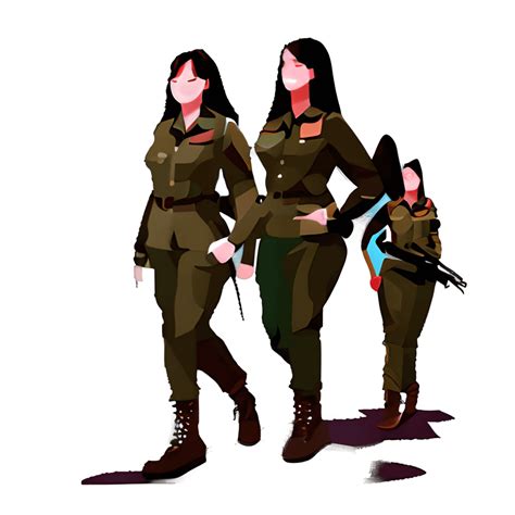 Female Army Graphic · Creative Fabrica