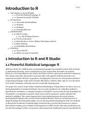 Mastering R A Comprehensive Guide To R Studio And Statistical Course Hero