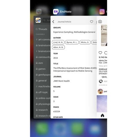 Screenshot Of The Opened Apps Overview On An Iphone Download Scientific Diagram