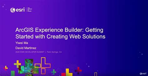 ArcGIS Experience Builder Dev Summit Tech S Esri Community