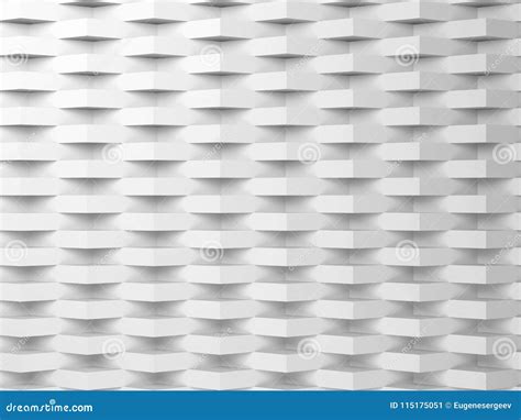 Abstract White Digital Background 3d Pattern Stock Illustration Illustration Of Graphic