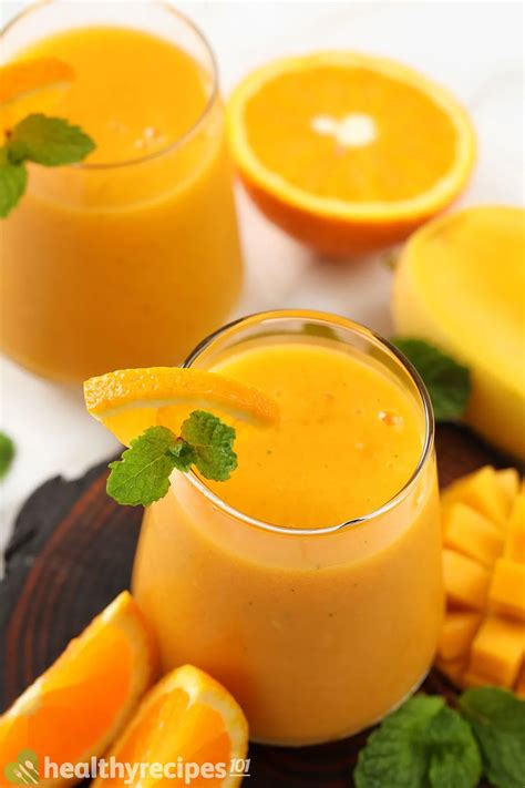 Mango Orange Smoothie Recipe Vegan Dairy Free And Sugar Free