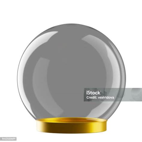 유리 구 돔 장식 템플릿입니다 격리된 개체입니다 3d 렌더링 0명에 대한 스톡 사진 및 기타 이미지 0명 구 돔형 쟁반 Istock