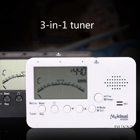 Runny Portable Chromatic Digital Tuner 3 In 1 Wind Instrument Tuner For