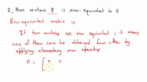 SOLVED Prove That If A Is Row Equivalent To B Then B Is Row Equivalent To A