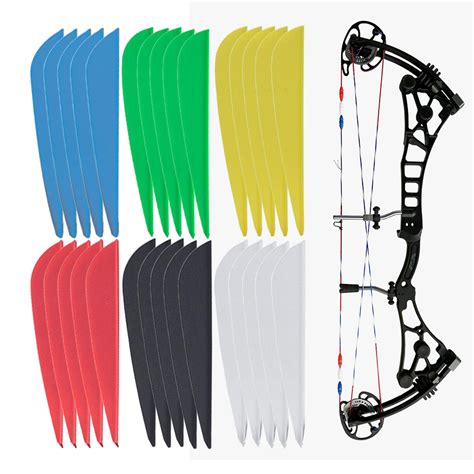 30 Pcs Arrow Fletching Hunting Arrows Feather Arrow Fletching Wing Archery Arrow Feathers