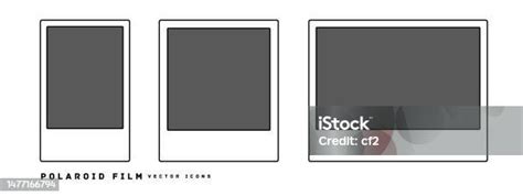 폴라로이드 필름 3 크기 세트 카메라 Instax 벡터 일러스트 레이 션 경관에 대한 스톡 벡터 아트 및 기타 이미지 경관 골동품 관광 Istock