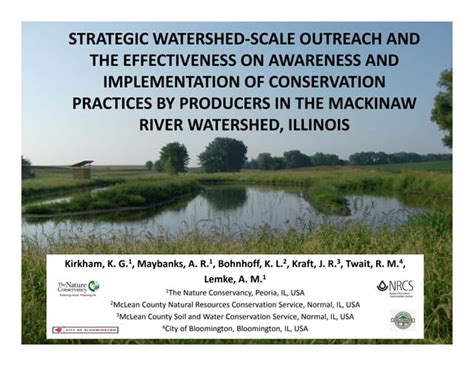Strategic Watershed Scale Outreach Ppt