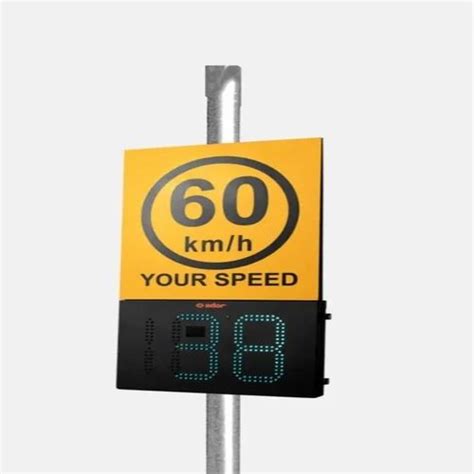 Yellow Aluminum Radar Speed Display Sign For Industrial Shape Square At ₹ 141440 Piece In