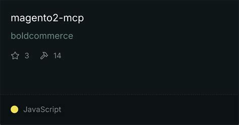Schema Magento 2 Mcp Server Glama