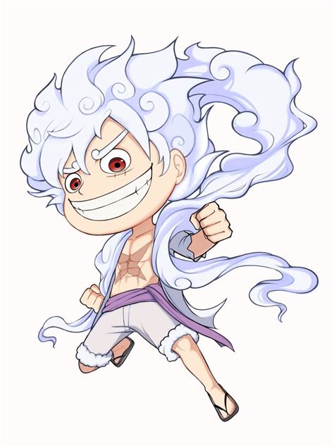 Personal Artwork Luffy Chibi Behance In 2024 Luffy Gear 5 Luffy Chibi