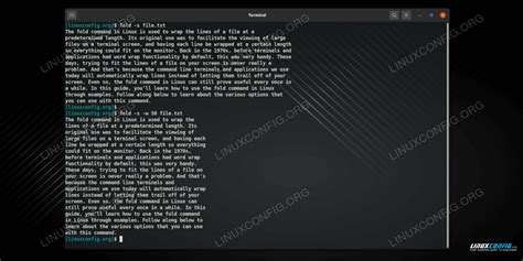 Fold Command In Linux With Examples Linux Command Line Tutorial