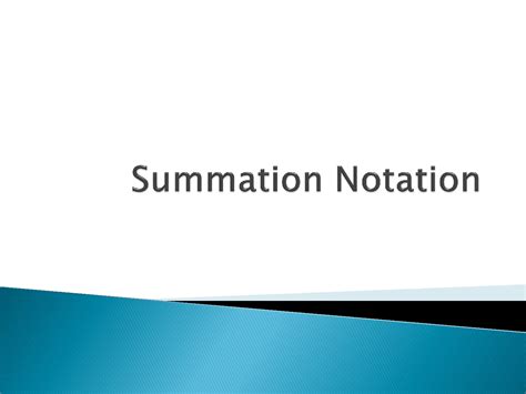 Solution Summation Notation Statistics Studypool