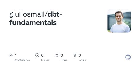 GitHub Giuliosmall Dbt Fundamentals