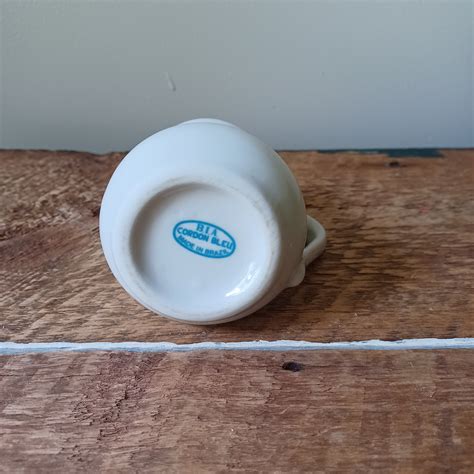 Small Cordon Bleu White Pitcher Creamer Made In Brazil Etsy
