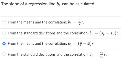 Solved The Slope Of A Regression Line By Can Be Chegg Com