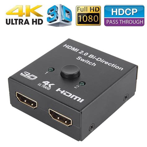 Hdmi Bi Directional 2x1 Switch Switcher Or 1x2 Spl Grandado
