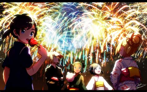 Lillie Selene Elio Gladion And Hau Pokemon And 1 More Drawn By