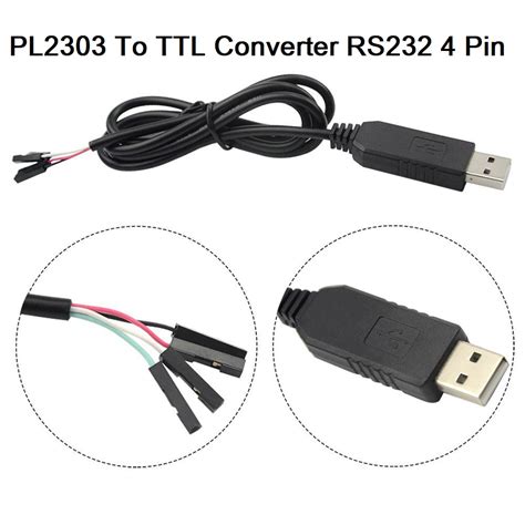 serial usb pl2303 to ttl converter rs232 4 pin 5v module