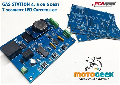 Gas Station Led Price Controller With Rs485 And Rtc Pic32 Ucontroller