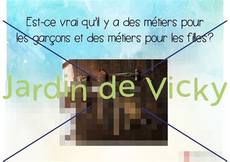 Les rôles sexuels 1re année Jardin de Vicky