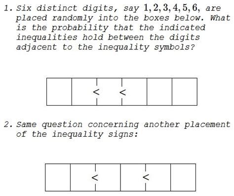 Six Numbers Two Inequalities