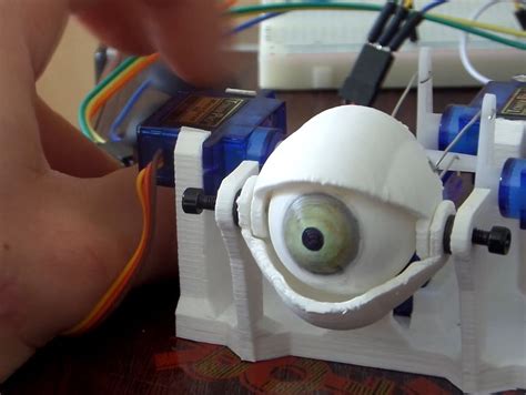 D Printed Animatronic Eye Mechanism On The Cheap Computer Projects D Printing Prints