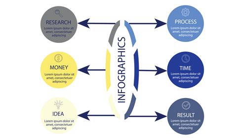 Vector Infographic Design With Icons Process Diagram Flow Chart Info Graph Infographics For