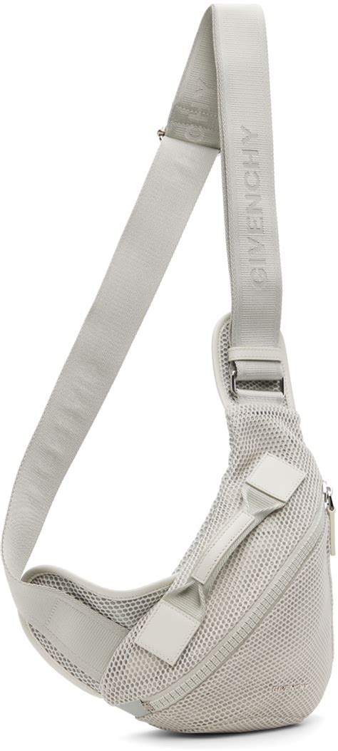 Givenchy Gray Small G Zip Triangle Bag Givenchy
