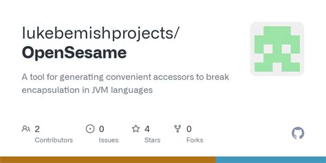 GitHub Lukebemishprojects OpenSesame A Tool For Generating Convenient Accessors To Break