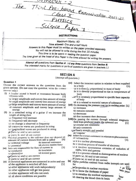 Class X Icse Pre Board Papers 2021 22 Pdf