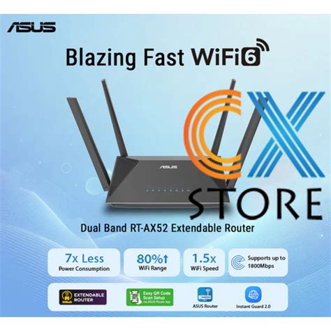 Jual Asus Rt Ax Ax Dual Band Wifi Extendable Router With Aimesh Jakarta Pusat Cx