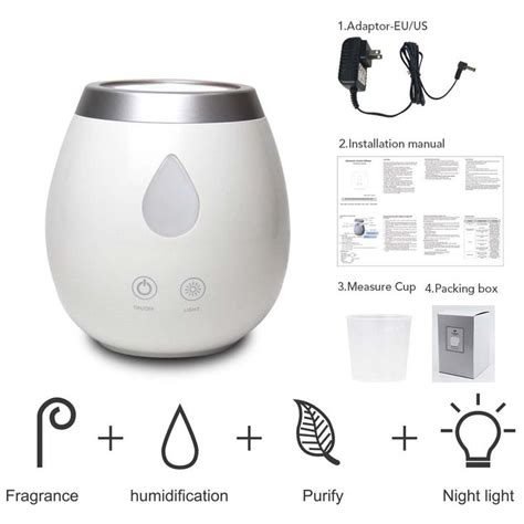 7 Led Color Ultrosonic Aroma Diffuser With Touch Button Aroma