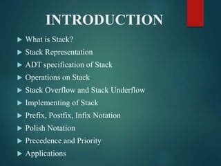 DATA STRUCTURE STACK PPTX Programming Languages Computing