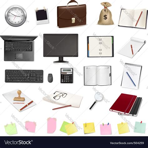 Computer Elements Royalty Free Vector Image Vectorstock