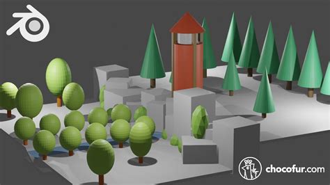 first low poly scene eevee blender 2 8 beginner tutorial [part 10
