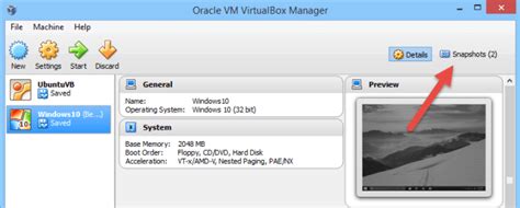How To Create And Restore Snapshots In Virtualbox Stugon