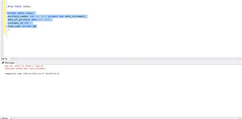Error On Creating A Sales Table Q A Hub Data Science