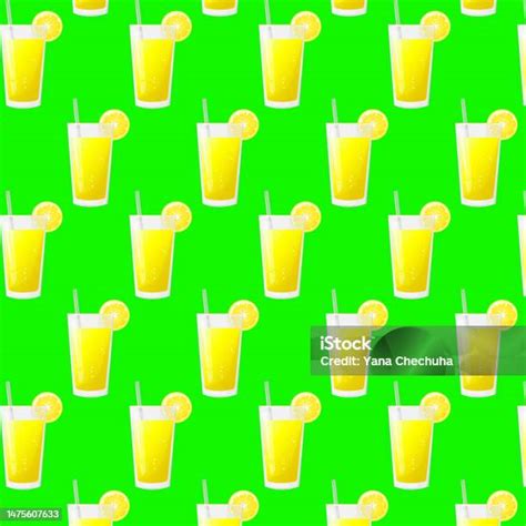 매끄러운 패턴 레몬 주스 한 잔과 레몬 한 조각 포스터 로고 라벨 배너 스티커 제품 포장 디자인 등 벡터 그림 감귤류 과일에