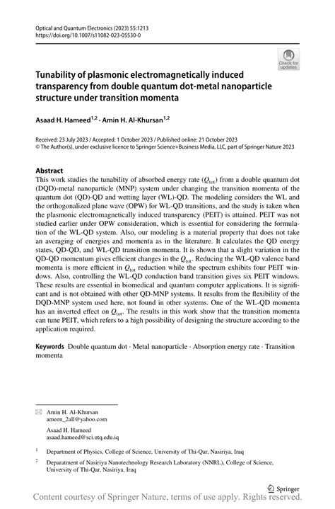 Tunability Of Plasmonic Electromagnetically Induced Transparency From