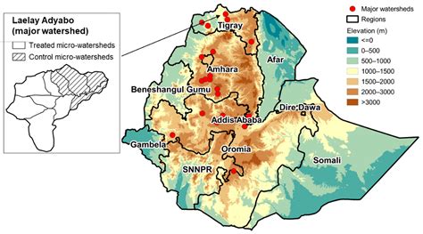 Ethiopian Plateau Africa Map