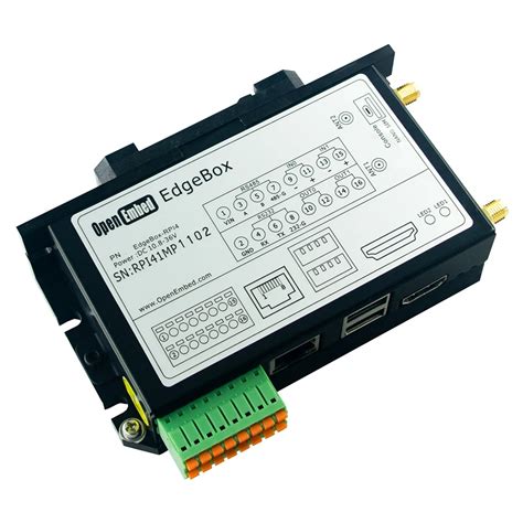 Edgebox Rpi4 Iot Control System Gateway Rs485 Plc 4g Wifi Modbus Can Scada Module Plc Pac