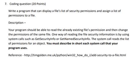 7 Coding Question 20 Points Write A Program That