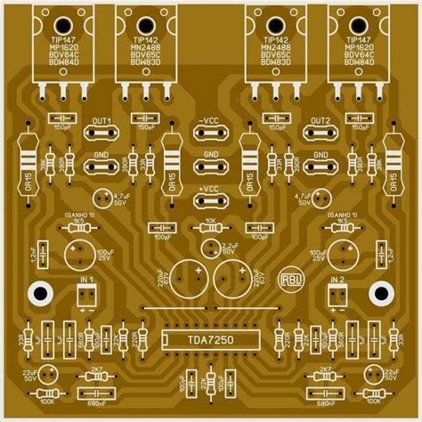 Amplificador Com Bias Automático Com Ci Tda7250 Toni Eletrônica