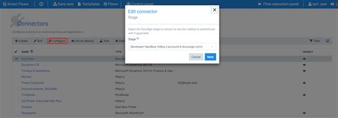 Configuring An Existing Connector