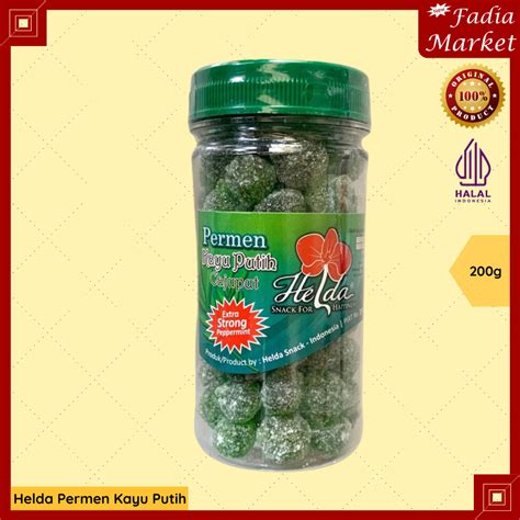 Jual Helda Permen Kayu Putih Extra Strong Peppermint 200g Botol